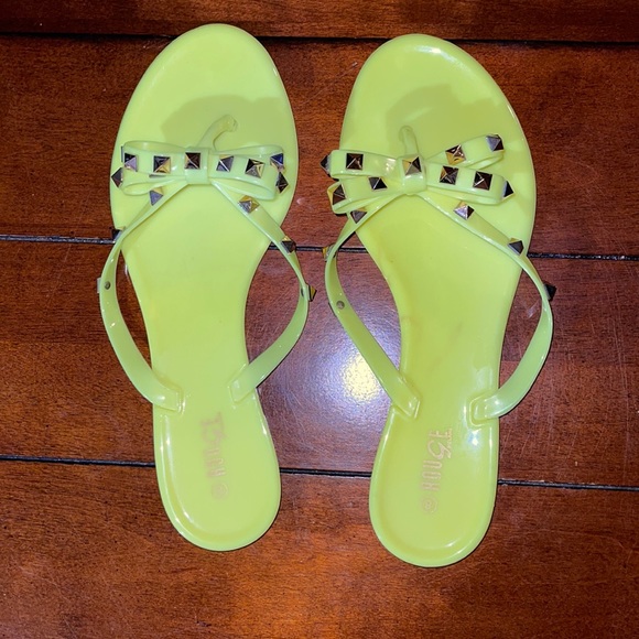 Rouge Helium | Shoes | Rouge Helium Neon Sandals | Poshmark